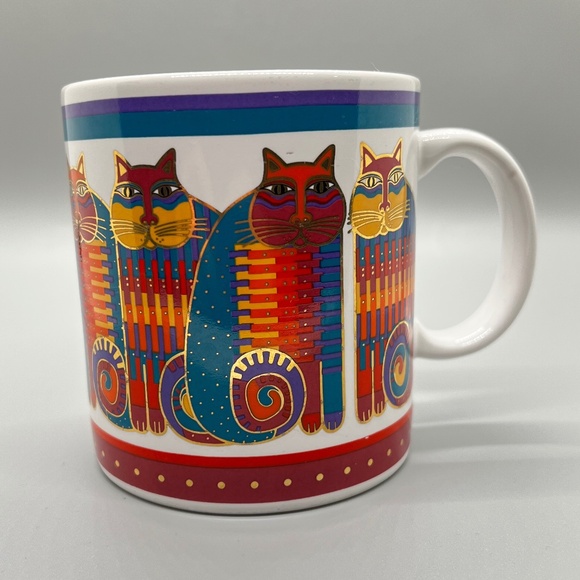 Laurel Burch | Kitchen | Vintage Laurel Burch 988 Rainbow Cat Cousins ...